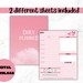 Digital Download Reusable Cute Pink Daily Planner, 2-page Bundle, W/ To ...