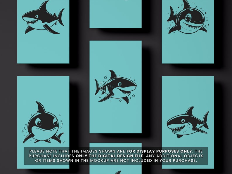 Shark Vector Bundle, Shark Svg, Shark Clipart, Clipart Svg Png Eps Dxf ...