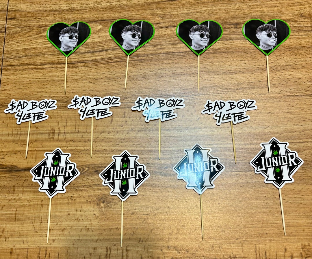 Junior H Sad Boyz Tumbado Cupcake Toppers - Etsy