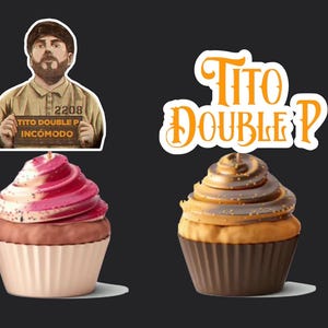 Tito Double P Cupcake Toppers - Etsy