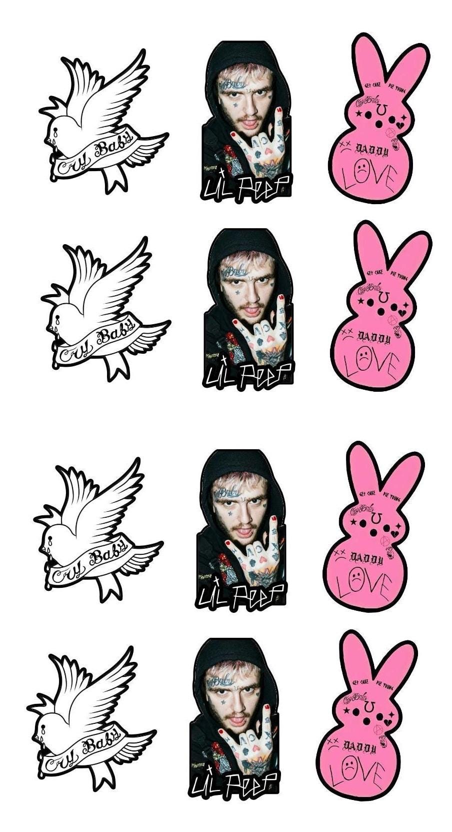 Lil Peep Emo Singer Cupcake Toppers - Etsy