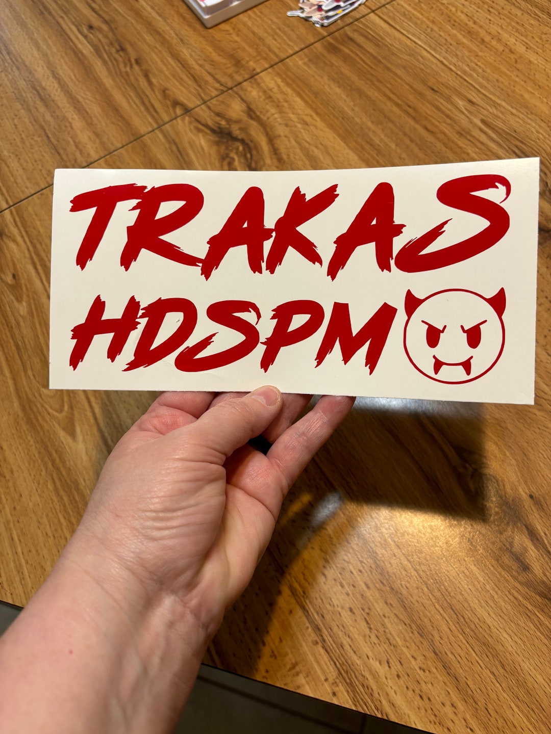 Trakas HDSPM Devil Emoji Car Decal - Etsy UK