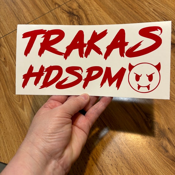 Trakas Hdspm Decal - Etsy