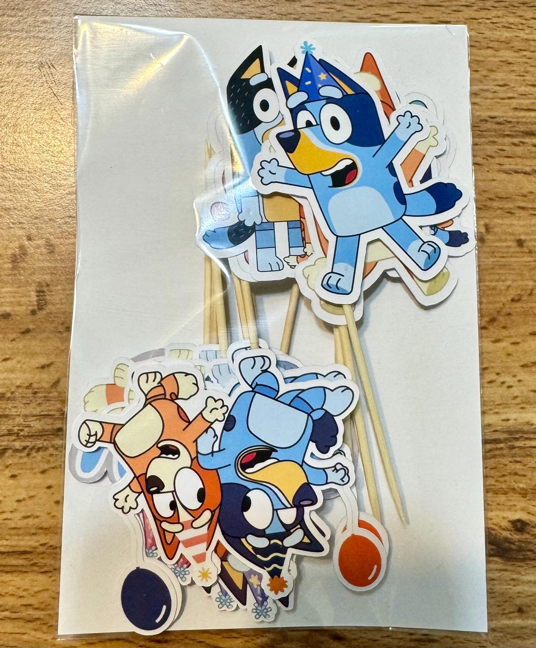 Birthday Boys Blue Dog Character Boy Cupcake Party Toppers - Etsy