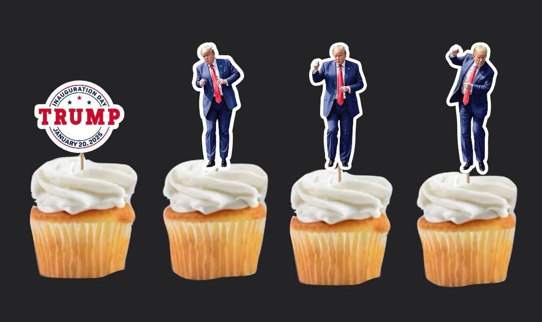 Trump Inauguration 2025 Celebration Cupcake Toppers - Etsy UK