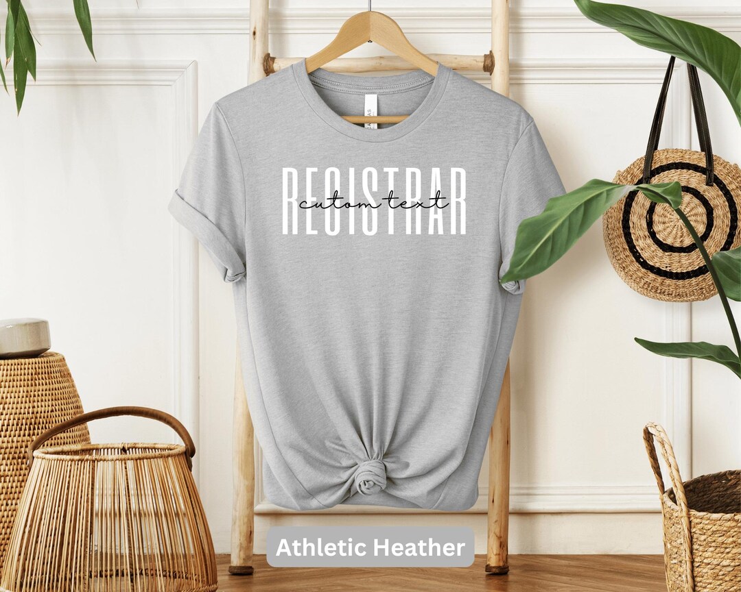 Registrar Personalized T-shirt: Enrollment Specialist Shirt, Records ...