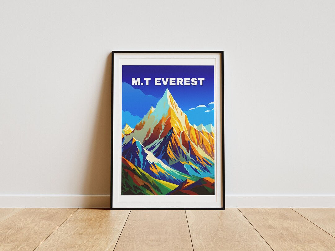 Mount Everest Poster-mt. Everest National Park Poster- Digital Download ...