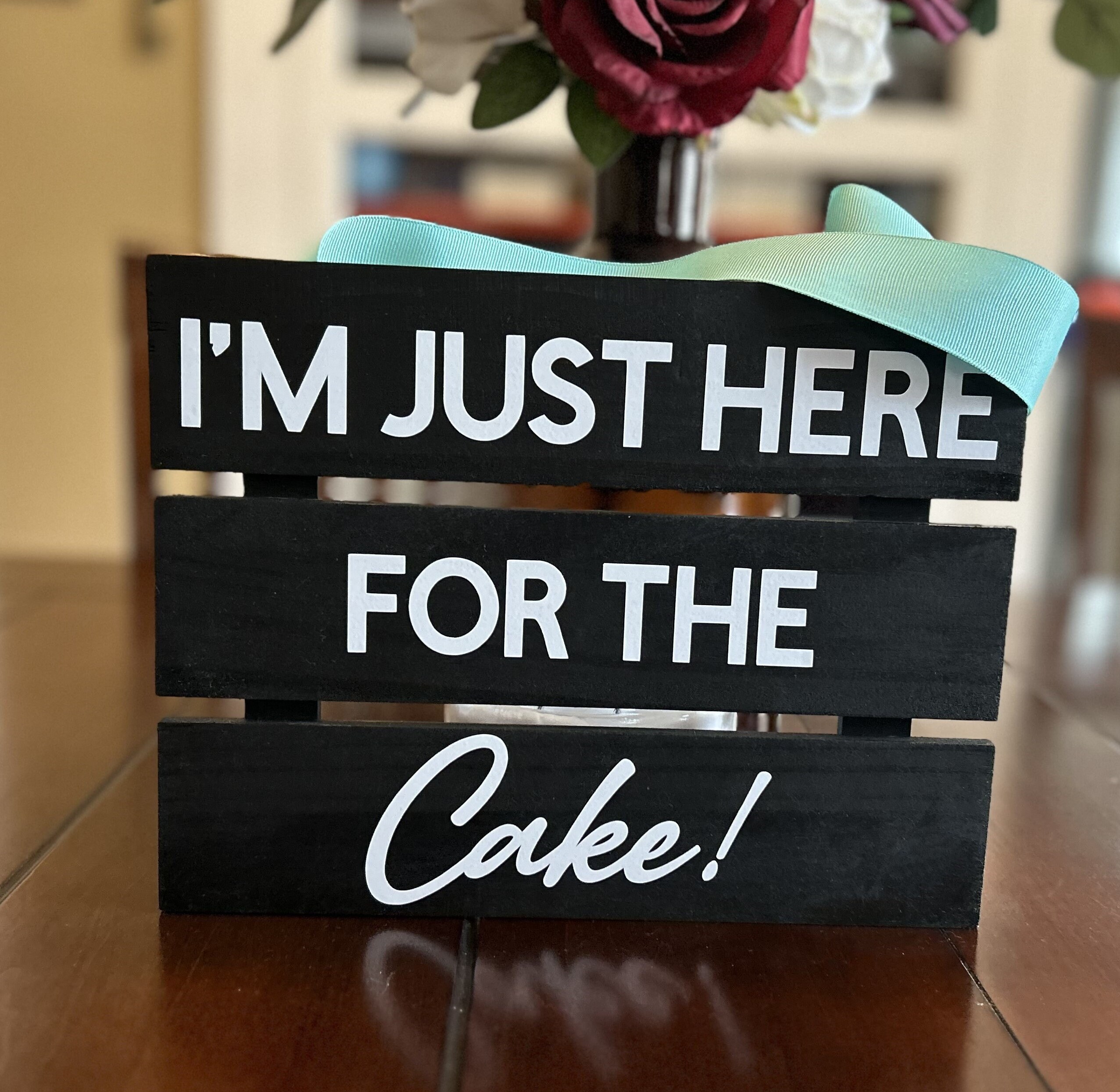 I'm Just Here for the Cake Wedding Sign, Wedding Ceremony Sign, Sign ...