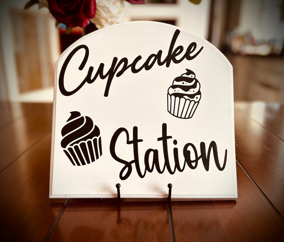 Dessert Sign, Arched Dessert Sign, Cupcake Sign, Unique Party Sign ...