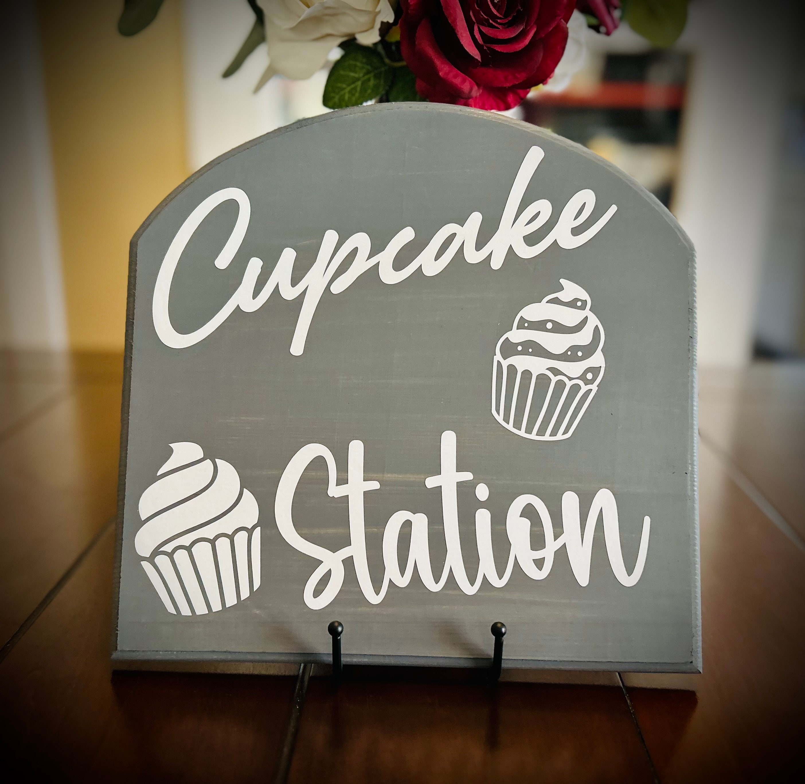 Dessert Sign, Arched Dessert Sign, Cupcake Sign, Unique Party Sign ...