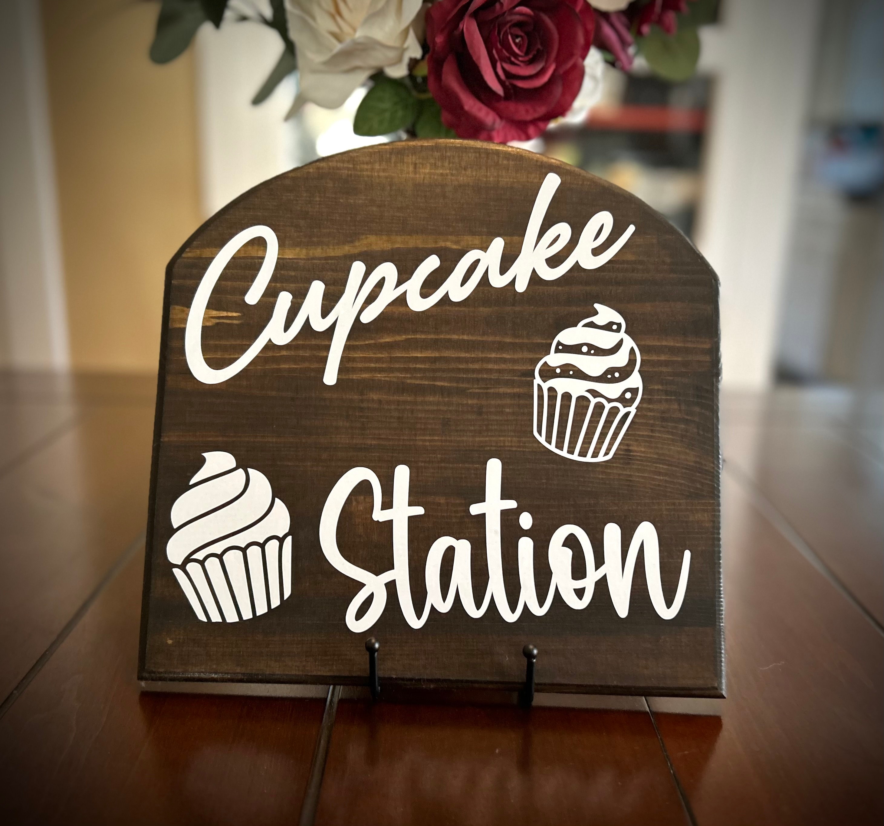Dessert Sign, Arched Dessert Sign, Cupcake Sign, Unique Party Sign ...