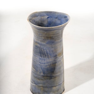 Handcrafted Ceramic Vase - Deep Blue Glazed Stoneware - Artisan ...