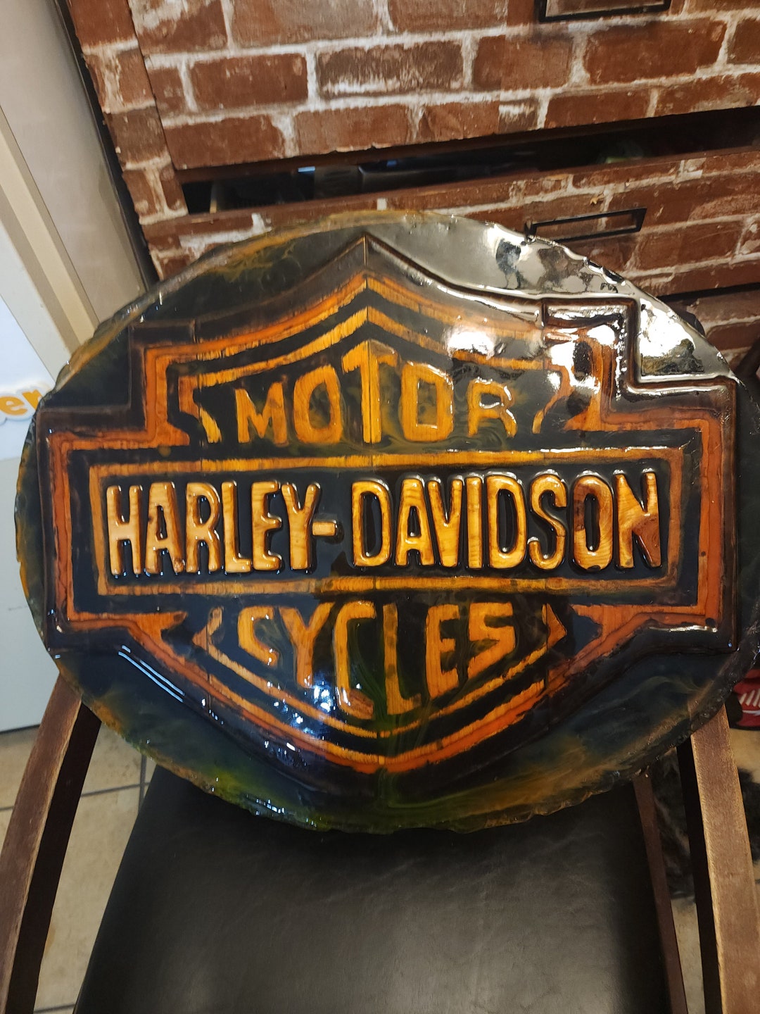 Handmade Harley Davidson Sign - Etsy