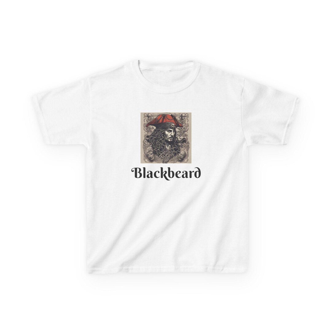 Blackbeard the Pirate Fun Fact Tee Shirt for Kids - Etsy