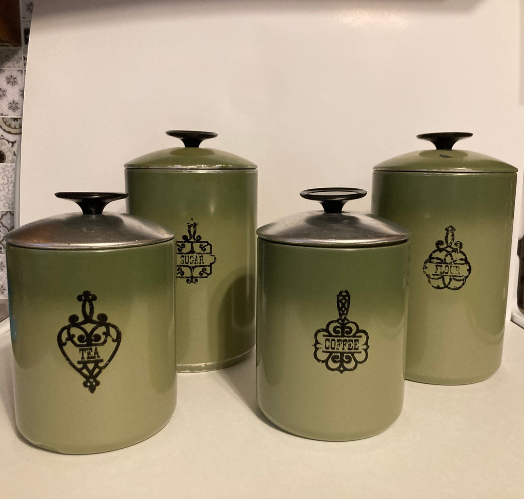 Avocado Green Canister Set - Etsy
