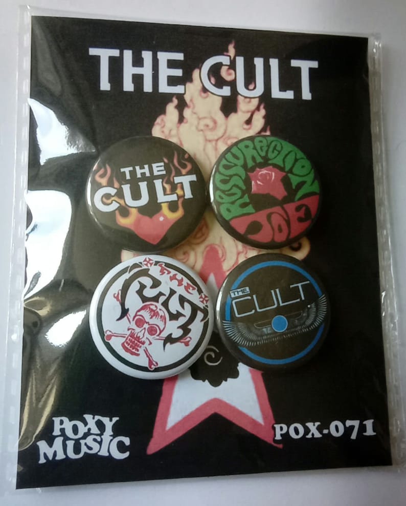 The Cult - Badge Set - Poxy Music - POX071 - Etsy UK