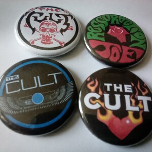 The Cult - Badge Set - Poxy Music - POX071 - Etsy UK
