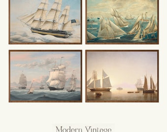 Nautical Beach Printable Wall Decor, Gallery Wall Art - Etsy