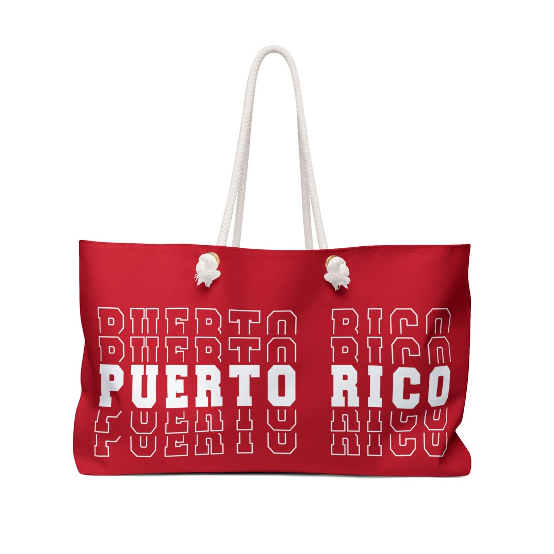 Puerto Rico - Red - Weekender Bag - Etsy