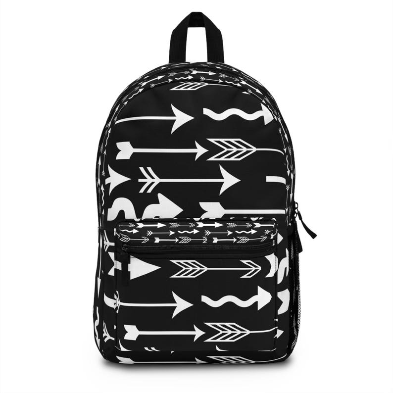 Black and White Arrows - Backpack - Etsy