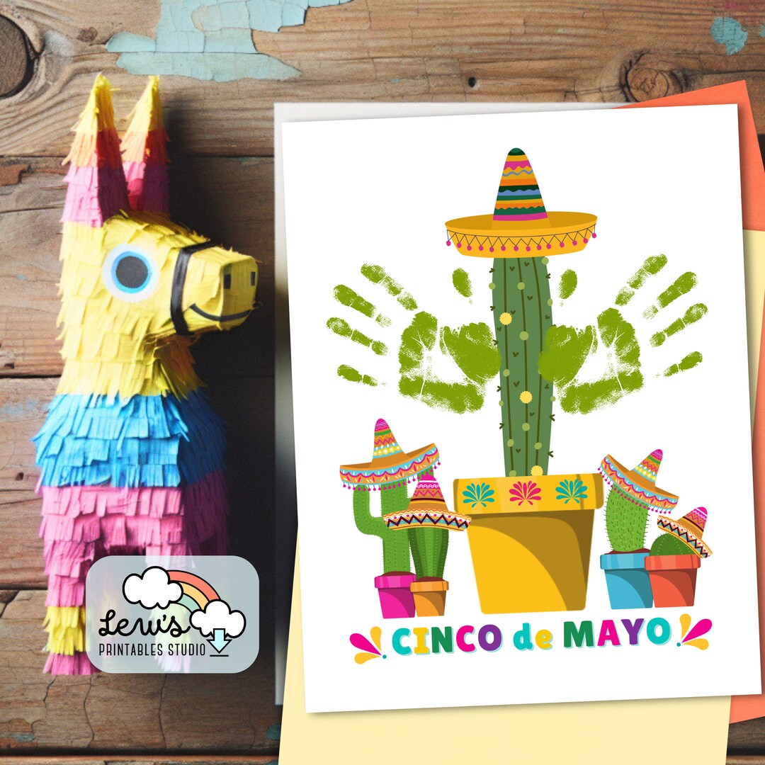 PRINTABLE Cinco De Mayo Child’s Handprint Art Craft | Mexican Culture ...
