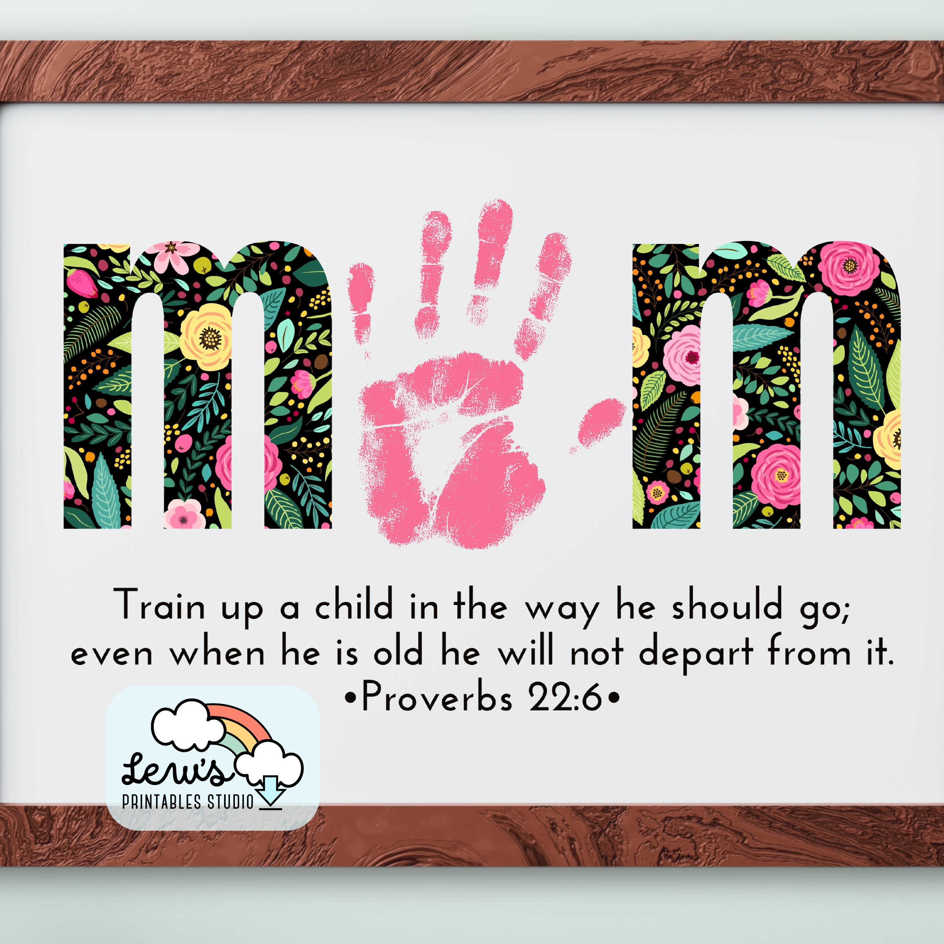 PRINTABLE Christian Mother’s Day Handprint Art | Children’s Craft for ...