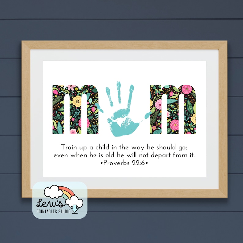 PRINTABLE Christian Mother’s Day Handprint Art | Children’s Craft for ...