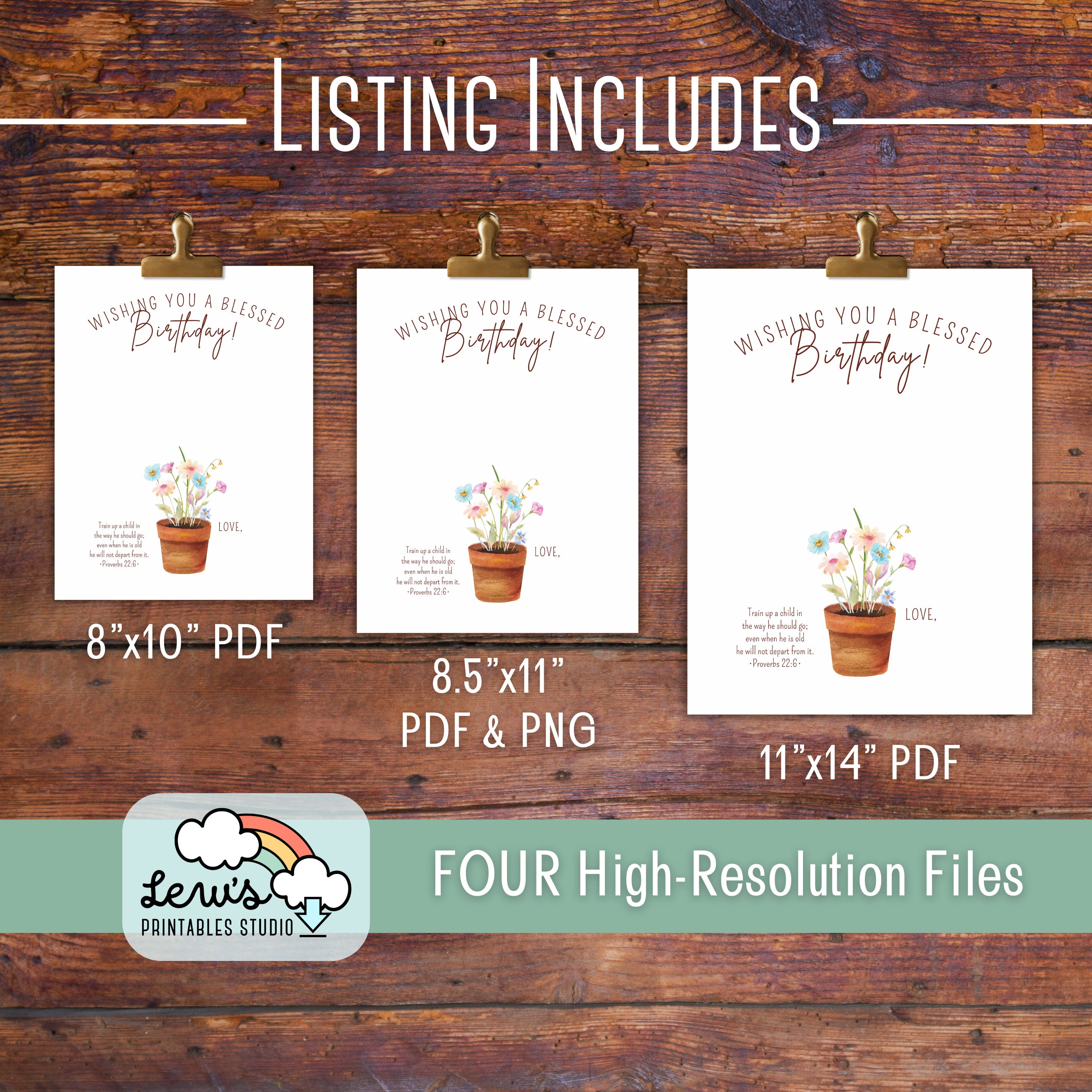 PRINTABLE Christian Birthday Flowers Handprint Craft DIY Keepsake Card ...