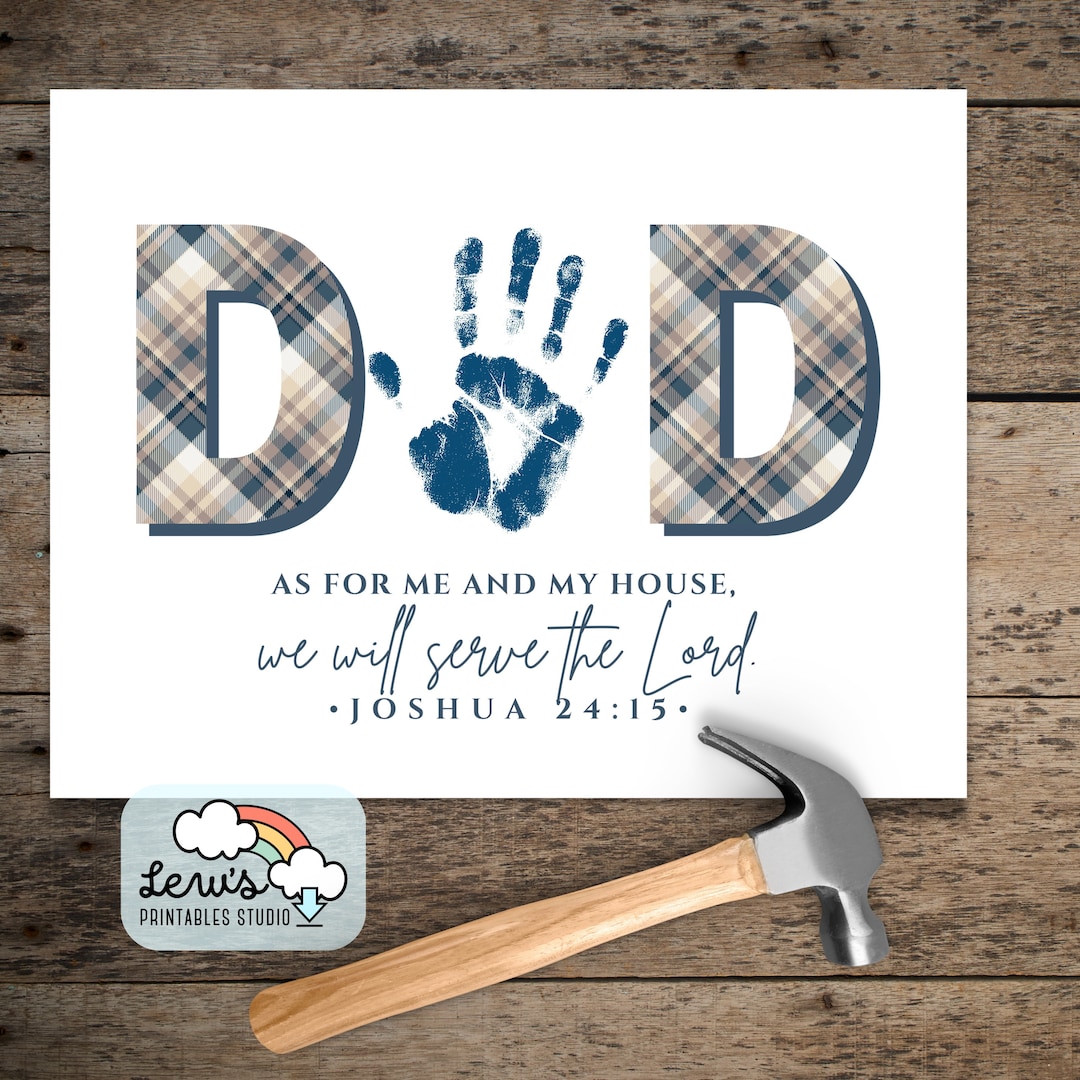 PRINTABLE Christian Father’s Day Handprint for Dad Craft Art | Gift ...