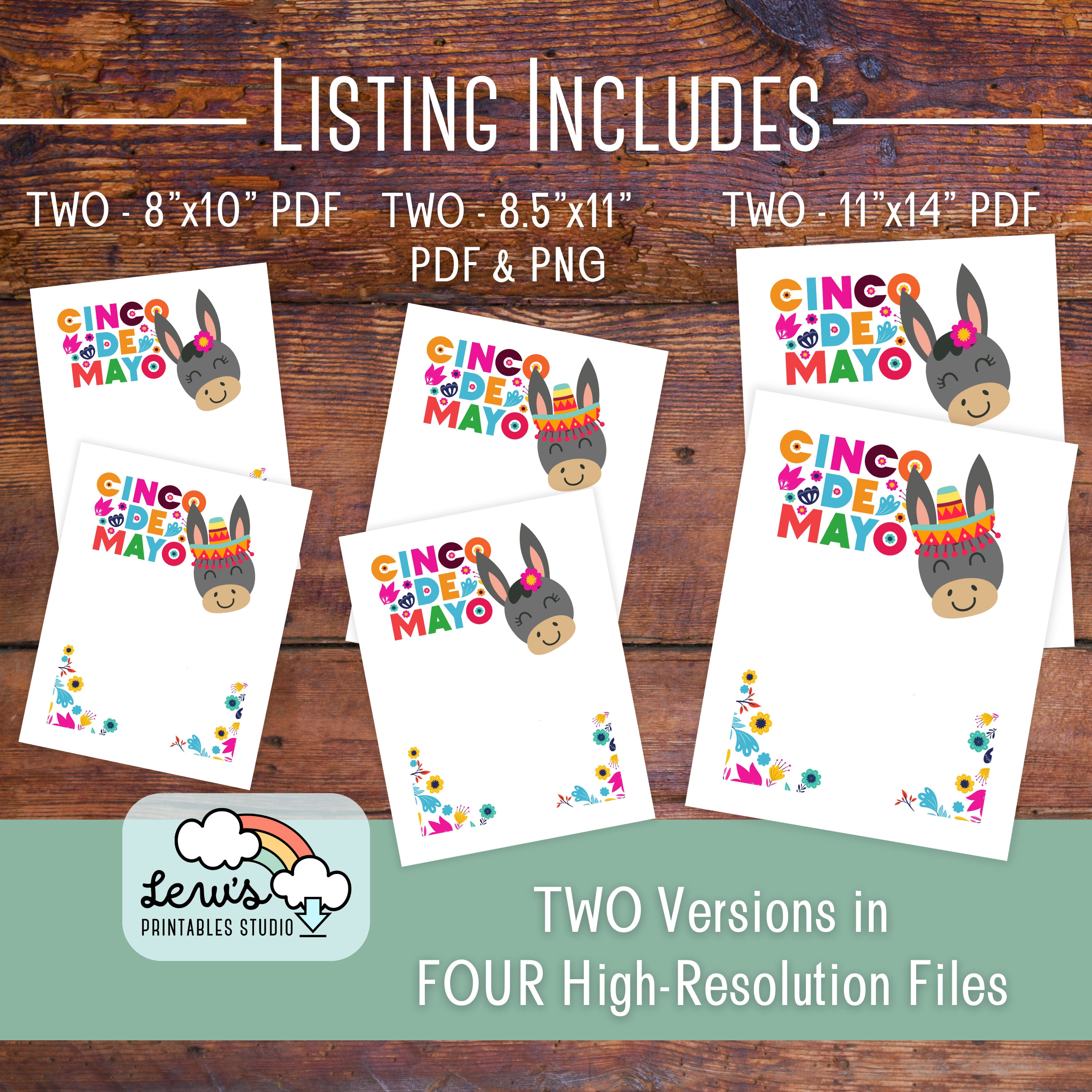 PRINTABLE Cinco De Mayo Donkey Childs Handprint Craft Preschool ...