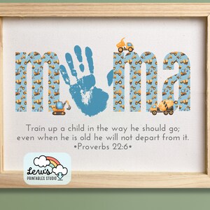 PRINTABLE Christian Mother’s Day Handprint Art for Boy Mom | Children’s ...