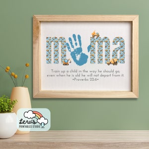 PRINTABLE Christian Mother’s Day Handprint Art for Boy Mom | Children’s ...