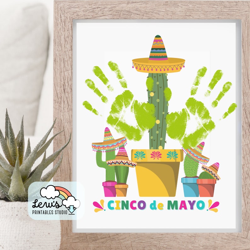 PRINTABLE Cinco De Mayo Child’s Handprint Art Craft | Mexican Culture ...