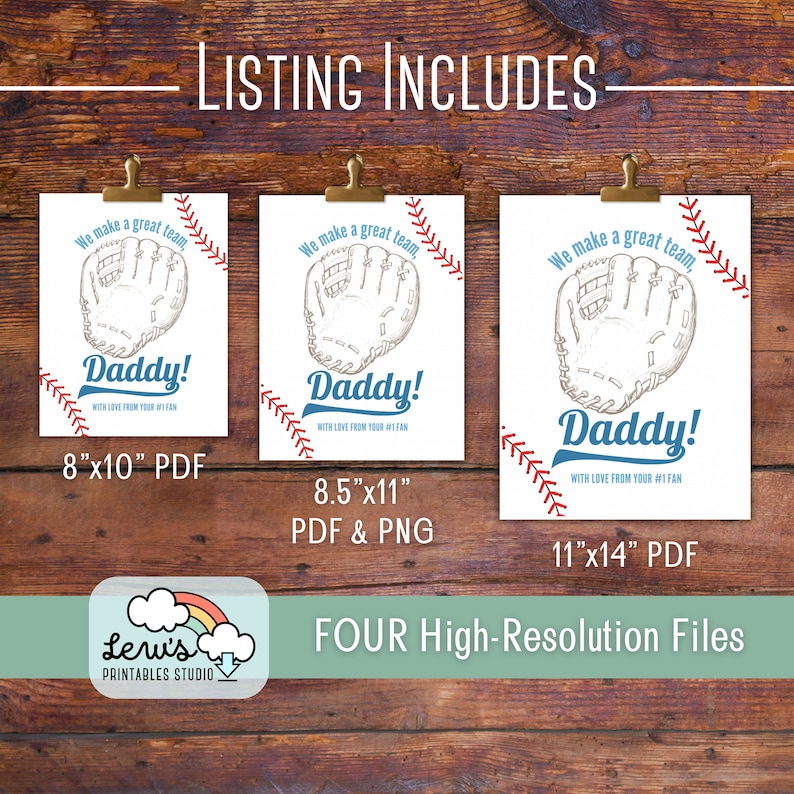 PRINTABLE Father’s Day Baseball Lover Handprint Art for Dad | Keepsake ...