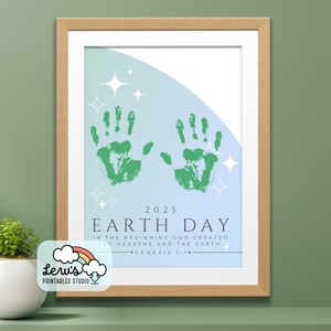 PRINTABLE Earth Day Handprint Art Craft Gift | God's Creation Child’s ...