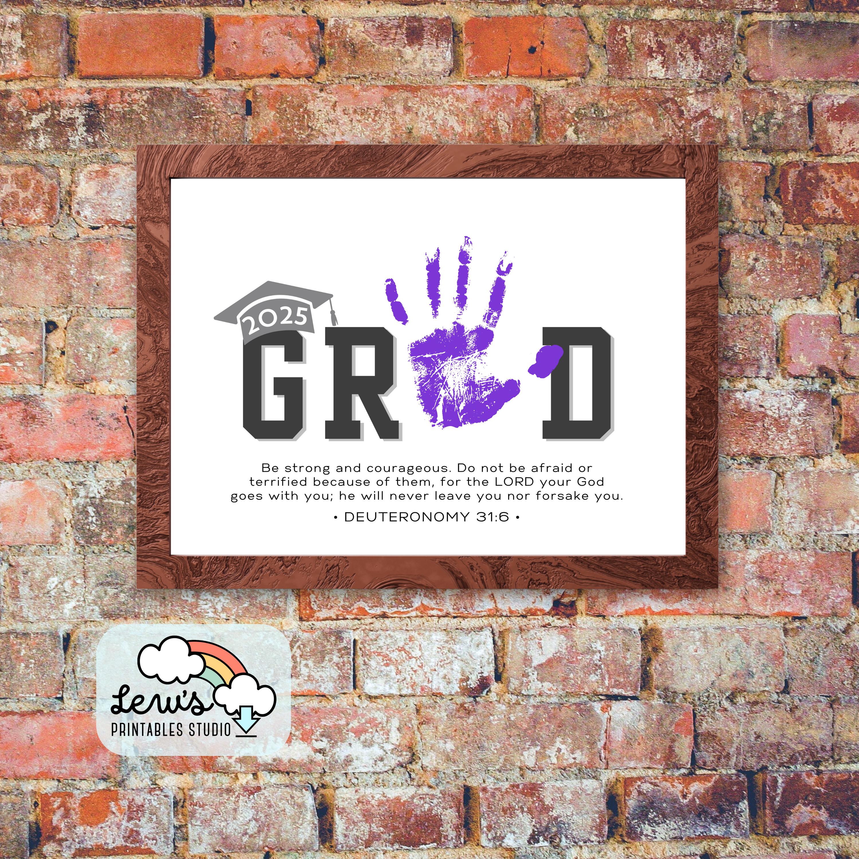 PRINTABLE Christian 2026 Graduation Handprint Art Craft for ...