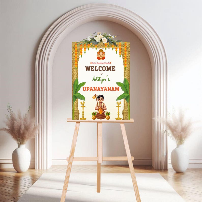Upanayanam Welcome Sign for Thread Ceremony, Janoi, Upanayanam ...