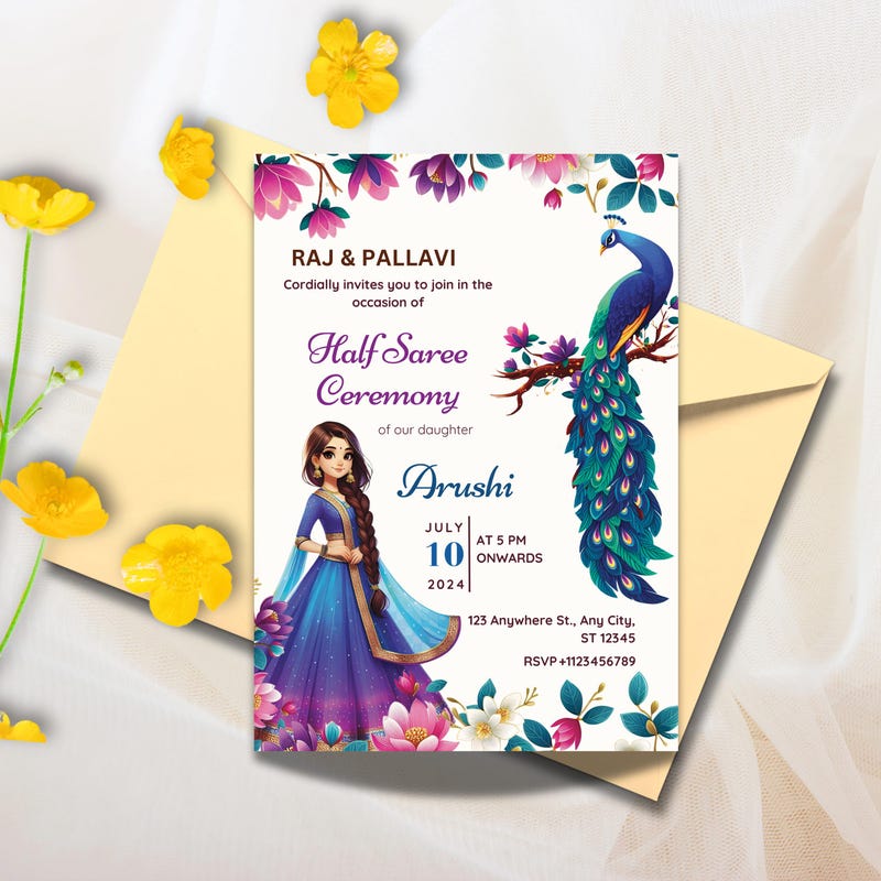 Puberty Ceremony Invitation - Etsy