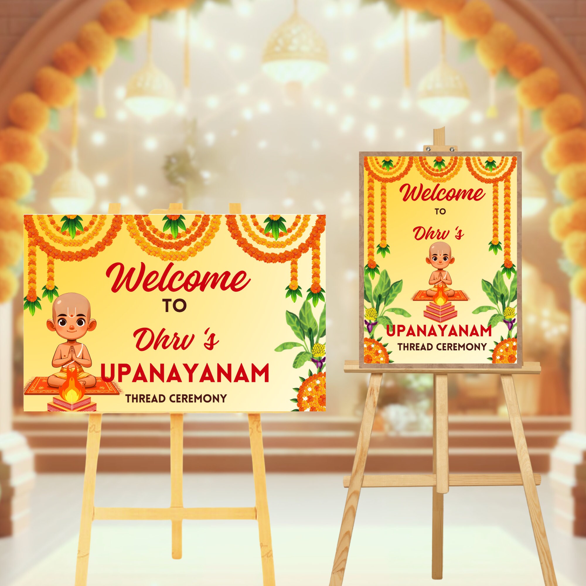 Upanayanam Bundle: Upanayanam Invite, Customizable Upanayanam ...