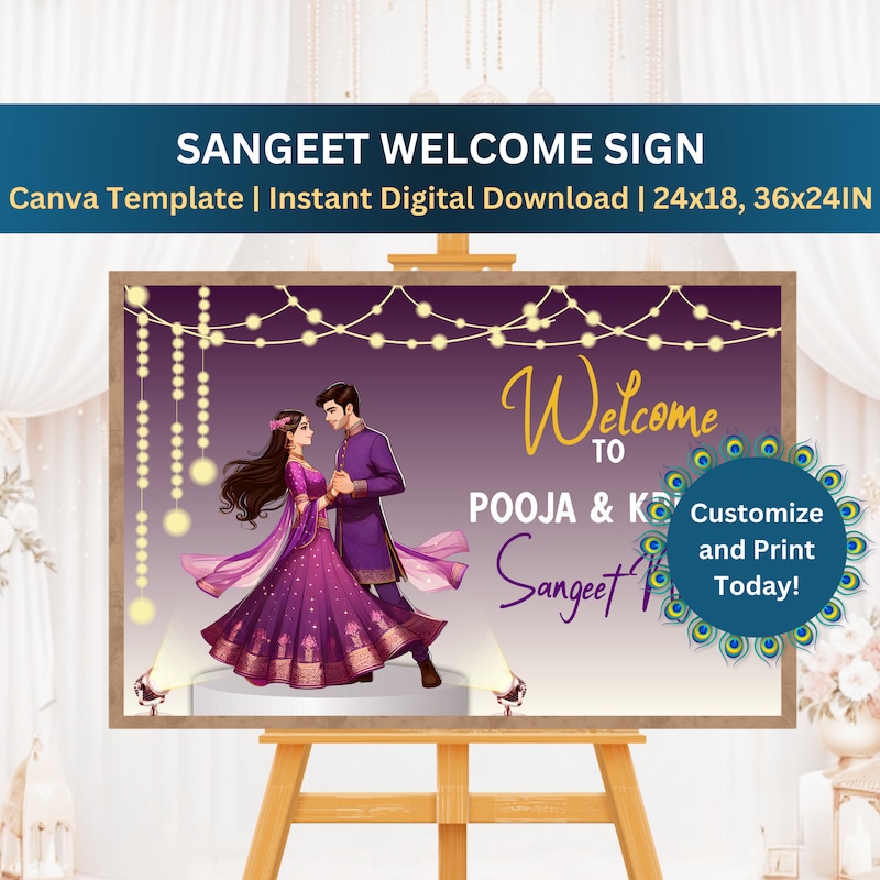 Sangeet Sign - Etsy UK