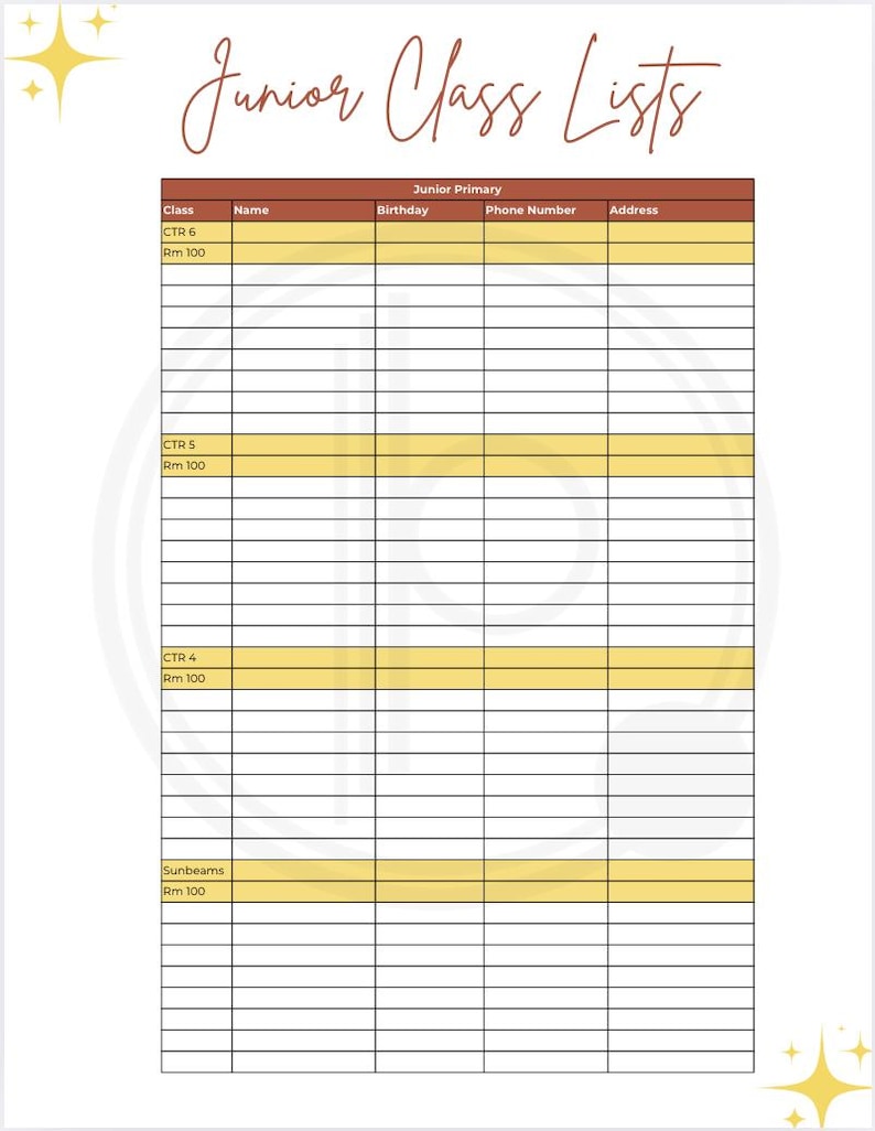 Primary Teacher Welcome Packet Editable LDS Primary Teacher Welcome ...