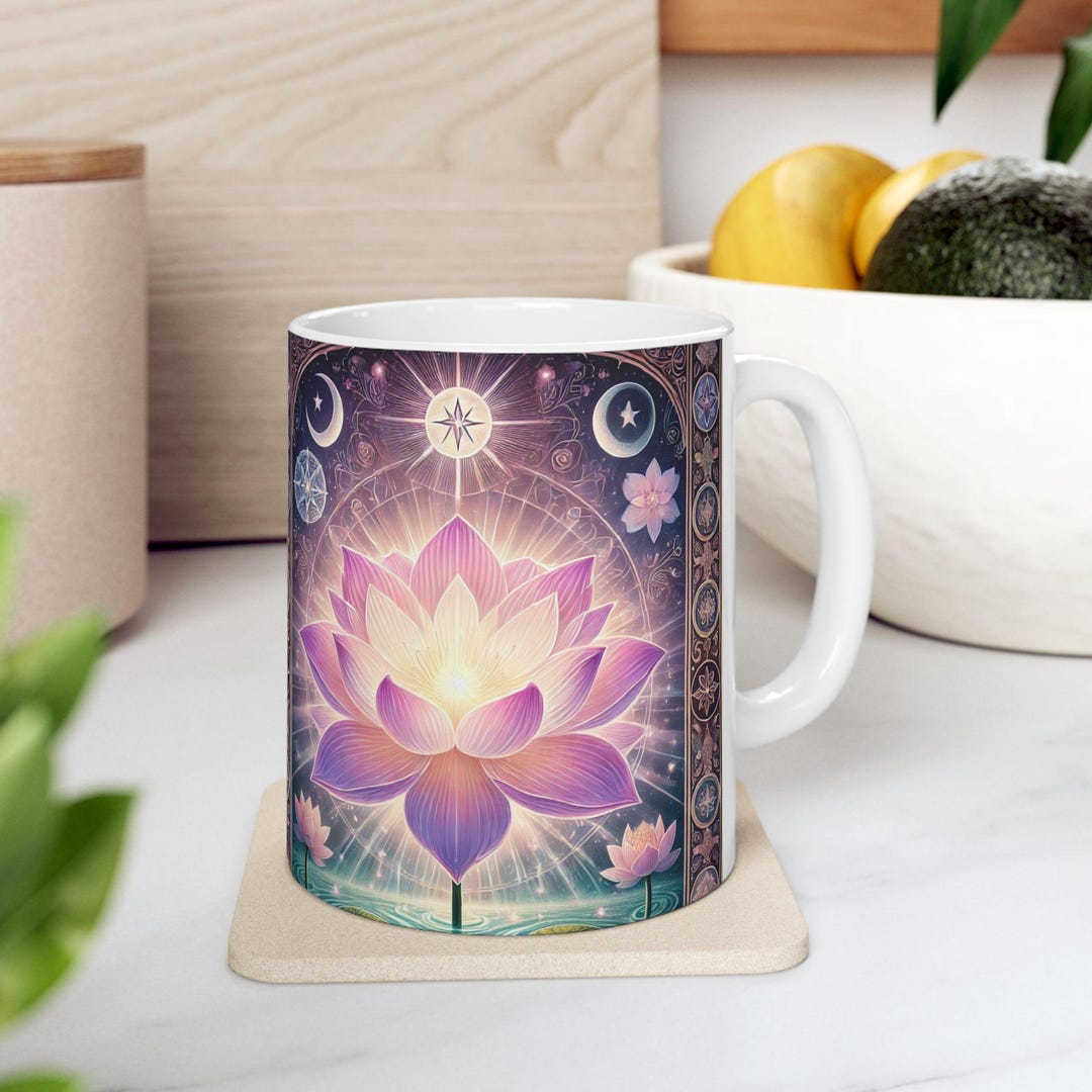 Lotus Coffee Mug, Lotus Tea Cup, Unique Birthday Gift, Kitchen Decor ...
