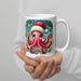 Christmas Octopus Mug - Cute Santa Octopus Ceramic Coffee Cup, 3 Size ...