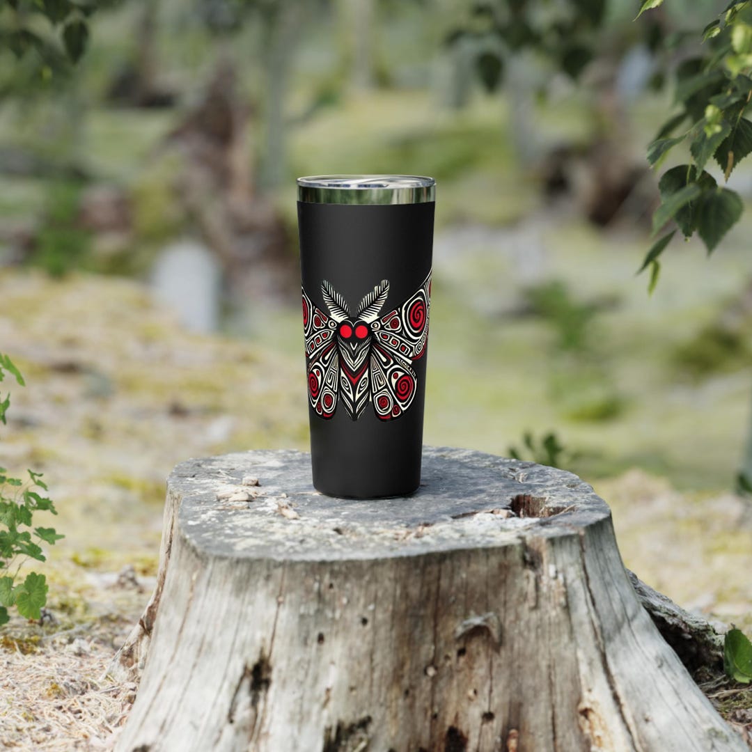 Mothman Travel Mug, Cryptid 22oz Stainless Steel Cup, Folklore ...