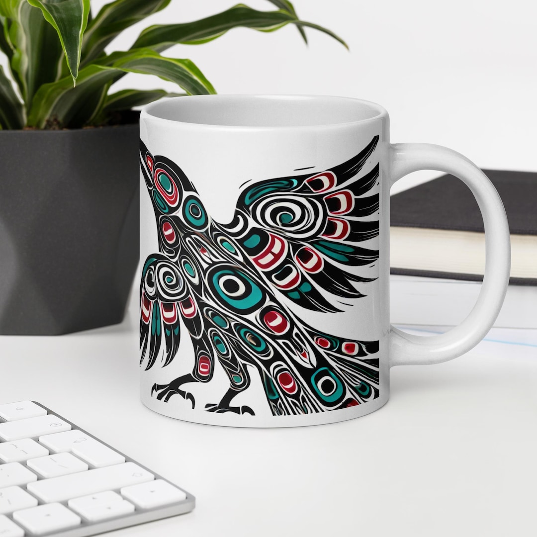 PNW Style Raven Coffee Cup, Raven Tea Mug, Unique Birthday Gift ...