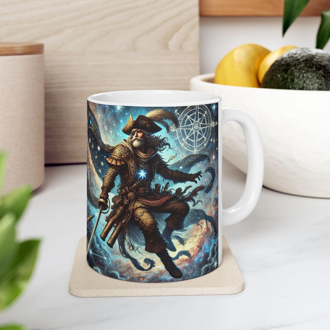 Astral Pirate Coffee Mug Role Player Game Inspired Mug With Cosmic ...