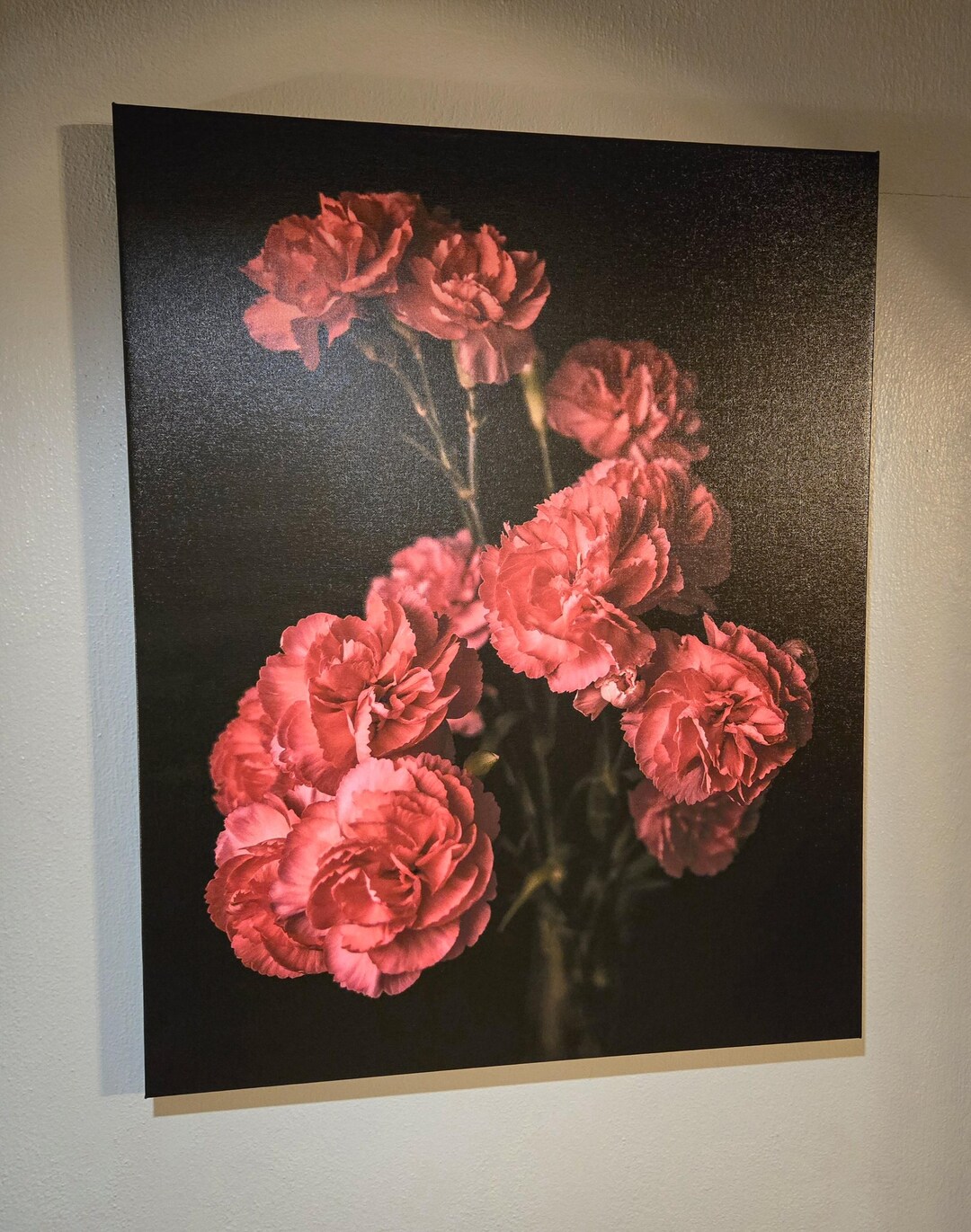 Light Pink Carnation Bouquet24x30 Large Gallery Wrap Canvas W ...
