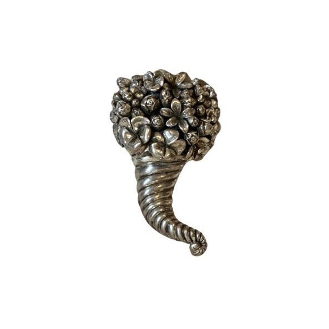 Sterling Silver Cornucopia Sculpture - Etsy