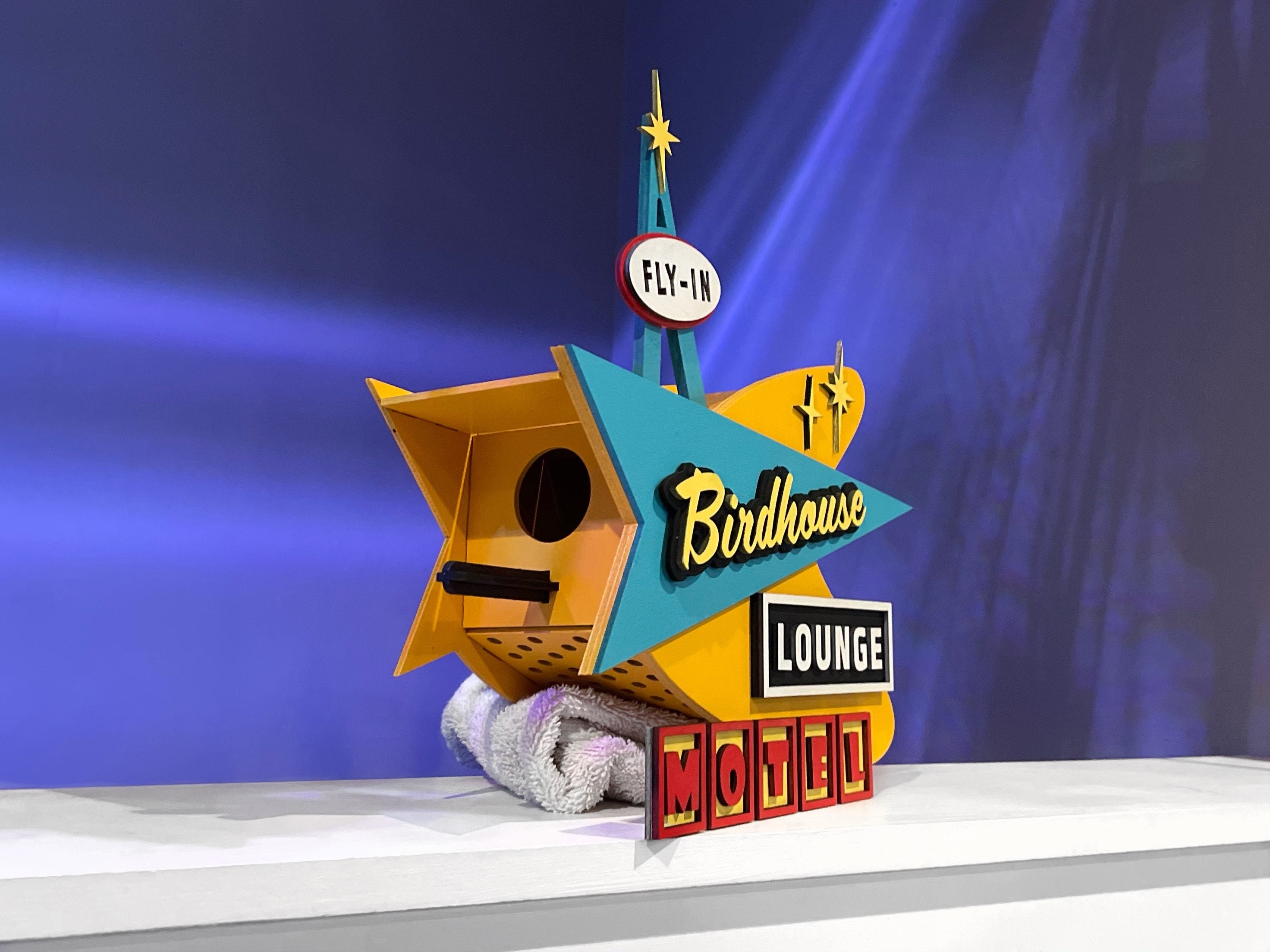 Atomic Fly-in Birdhouse Lounge Motel - Etsy