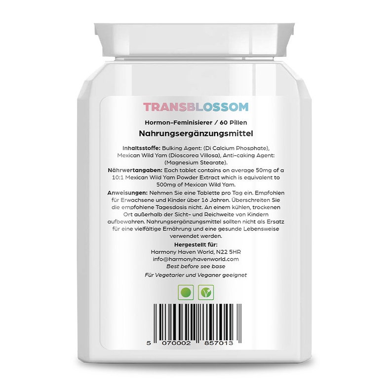 Transblossom MTF Feminine Pills 30 Tablets - Etsy Canada